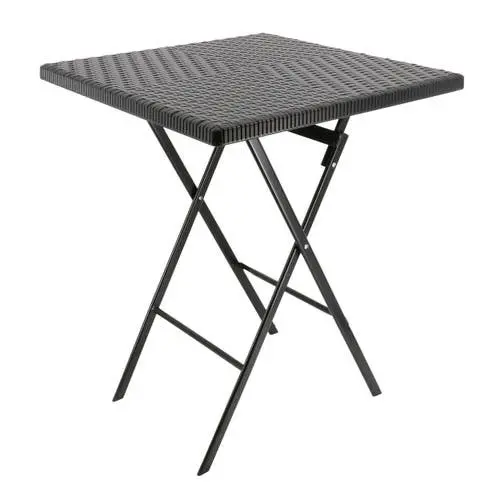 ELAMA Plastic Rattan Folding Square Table