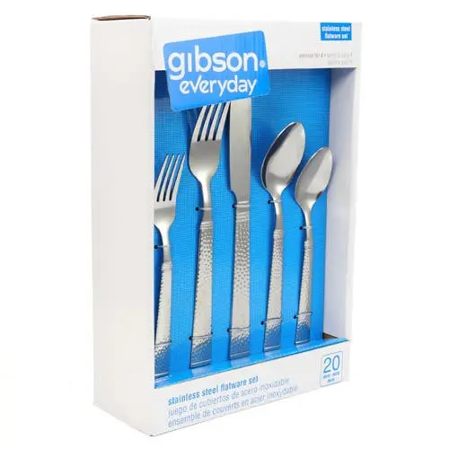 GIBSON EVERYDAY Prato 20 Piece Flatware Set