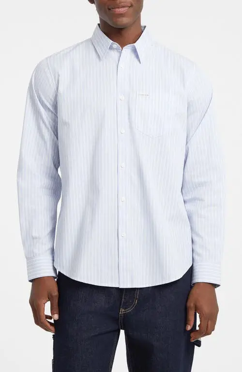 Guess Regular Fit Stripe Cotton Button-up Shirt