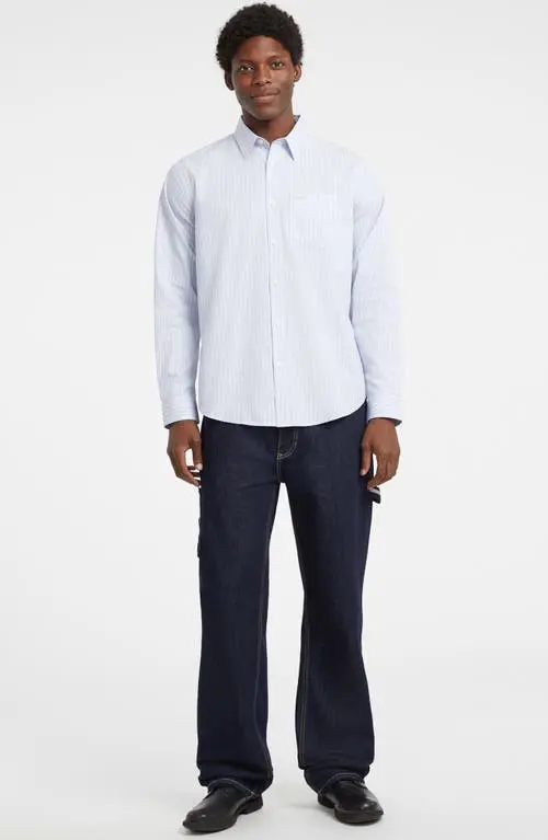 Guess Regular Fit Stripe Cotton Button-up Shirt