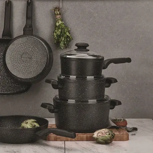 KORKMAZ Ornella Non Stick 11 Inch 8 Liter Casserole With Lid