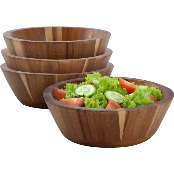 MEGACHEF Wood Salad Bowl Set - Acacia