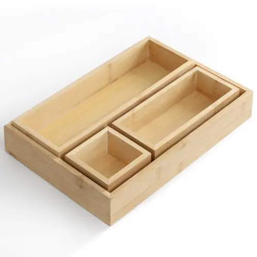 MEGACHEF Wood Storage And Organization Trays