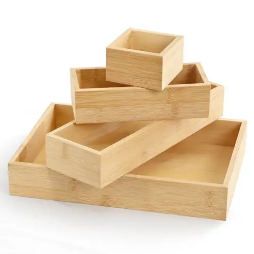 MEGACHEF Wood Storage And Organization Trays