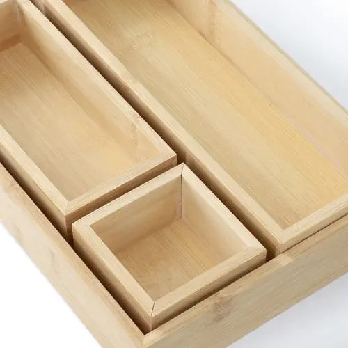 MEGACHEF Wood Storage And Organization Trays