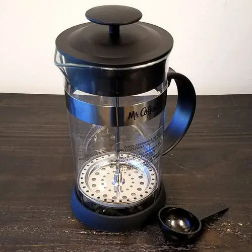 MR COFFEE Cafe Oasis 32 Ounce Quart Glass Body French Press Coffee Maker