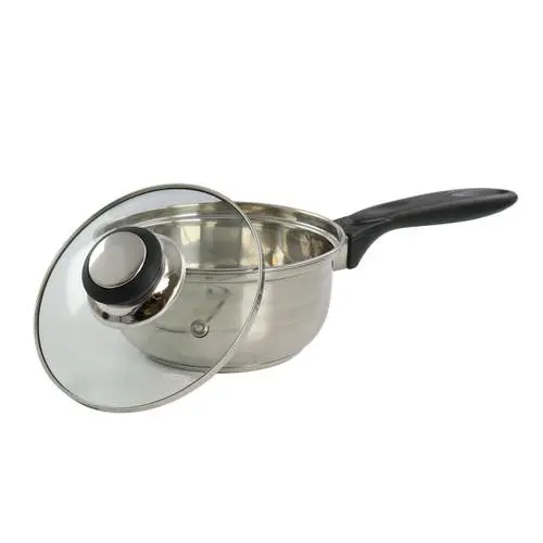 GIBSON HOME Lybra 7 Piece Two Tone Polished Stainless Steel Cookware Set