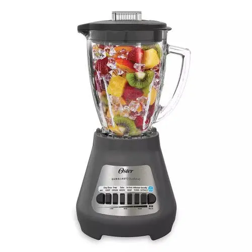 OSTER Classic Duralast 8 Speed Blender With 6 Cup Glass Blending Jar - Grey