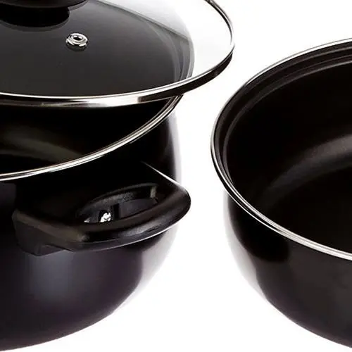 GIBSON HOME Chef Du Jour 7 Piece Carbon Steel Nonstick Cookware Set