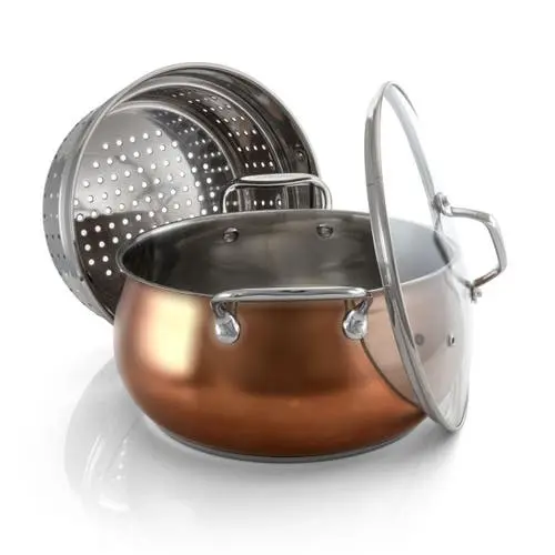 OSTER Carabello 9 Piece Stainless Steel Cookware Combo Set