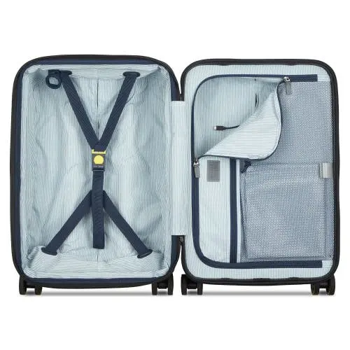 DELSEY PARIS Cadence Expandable Carry-on Spinner Luggage - Brushed Silver
