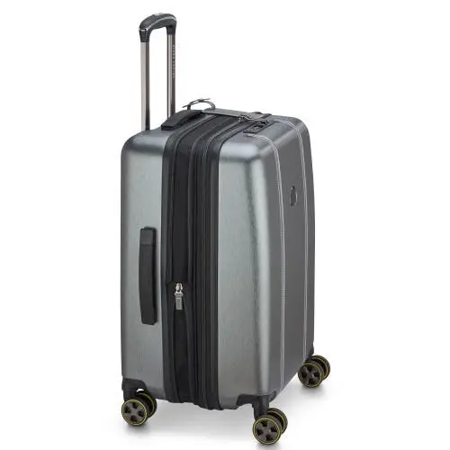 DELSEY PARIS Cadence Expandable Carry-on Spinner Luggage - Brushed Silver