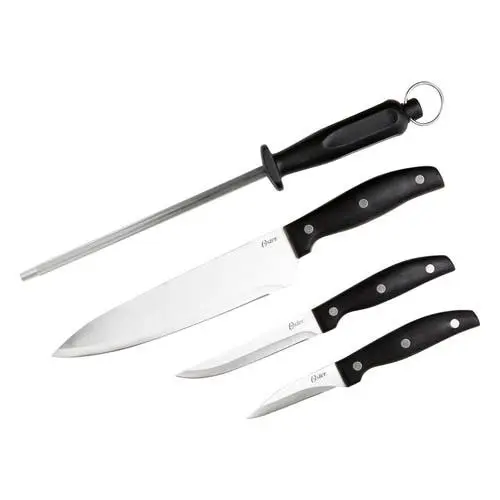 OSTER Granger 4 Piece Stainless Steel Blade Cutlery Set - Black