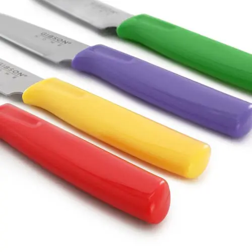 GIBSON EVERYDAY Colorsplash 4 Piece Paring Knife Set