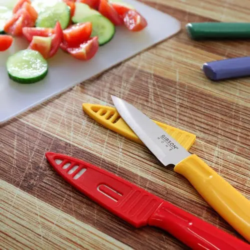 GIBSON EVERYDAY Colorsplash 4 Piece Paring Knife Set