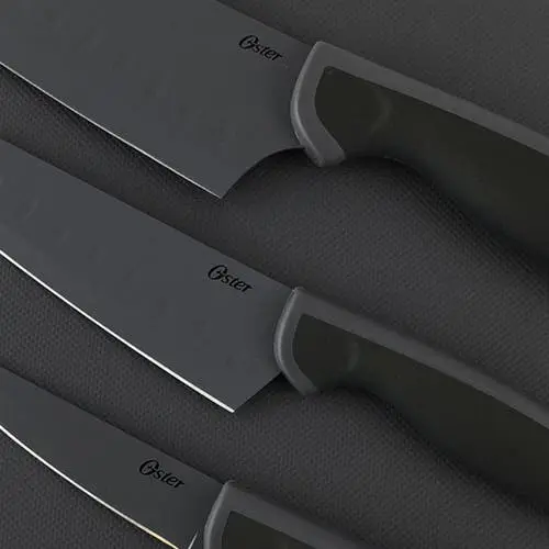 OSTER Slice Craft 4 Piece Cutlery Knife Set With Cutting Board
