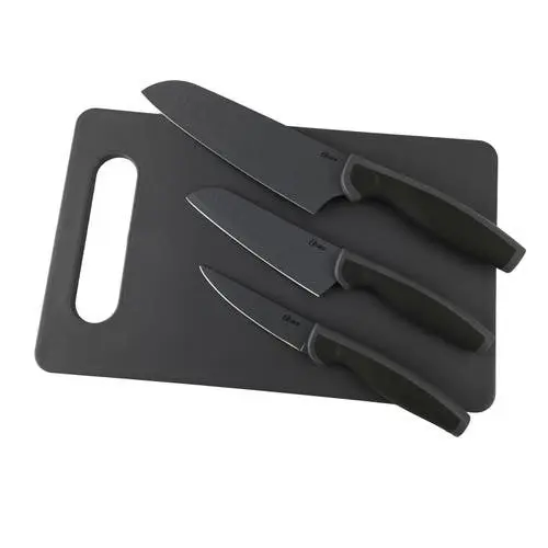 OSTER Slice Craft 4 Piece Cutlery Knife Set With Cutting Board