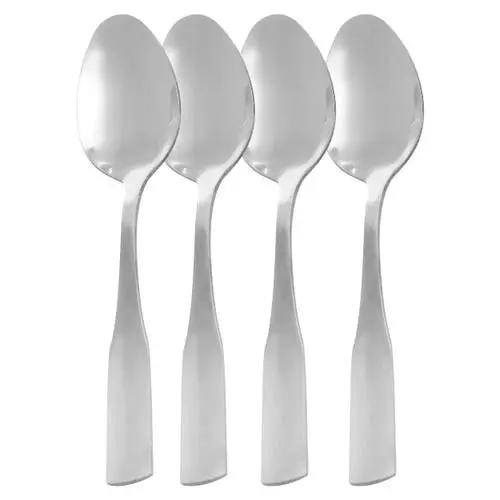 GIBSON HOME Classic Profile Tea Spoon 4 Piece Set - Silver