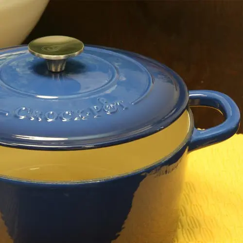 CROCK-POT 5 Quart Round Enameled Cast Iron Dutch Oven