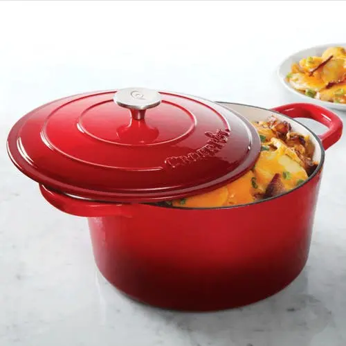 CROCK-POT 3 Quart Enameled Cast Iron Casserole With Lid