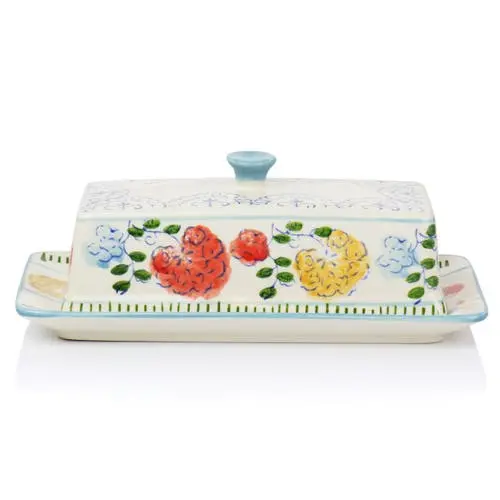 GIBSON ELITE Anaya 5 Piece Hand Painted Stoneware Table Accessory Set