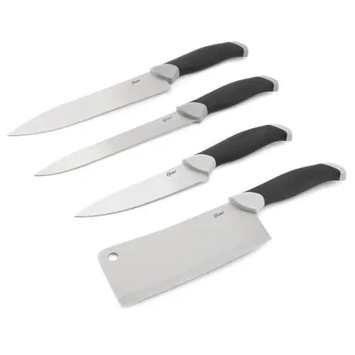 OSTER Lindbergh 22 Piece Stainless Steel Cutlery Set With Storage Block