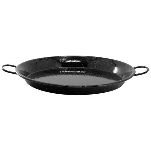 OSTER Castillo 15 Inch Enameled Steel Paella Pan - Black