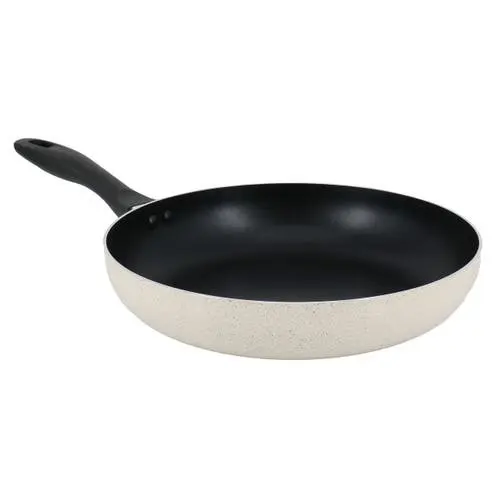 OSTER Clairborne 12 Inch Round Nonstick Aluminum Frying Pan - White
