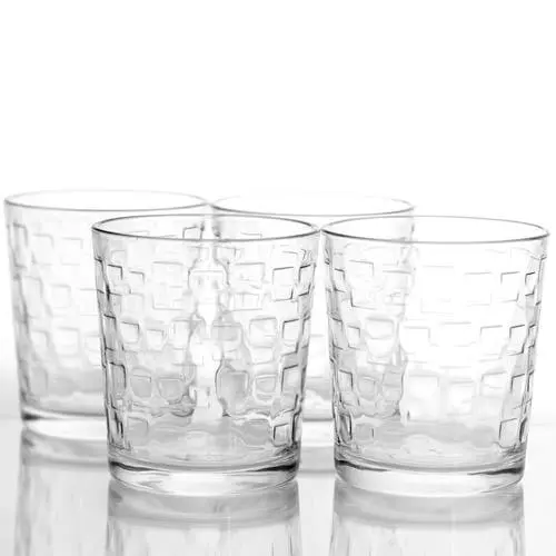 GIBSON HOME Great Foundations 4-piece 13 Oz. Double Old Fashion Glass Set