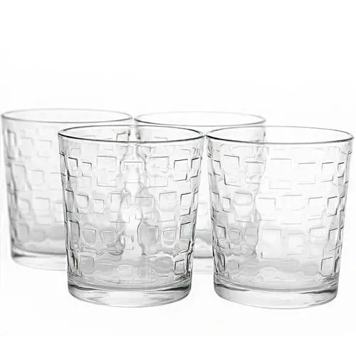 GIBSON HOME Great Foundations 4-piece 13 Oz. Double Old Fashion Glass Set