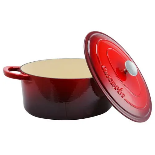 CROCK-POT 7 Quart Oval Enameled Cast Iron Dutch Oven