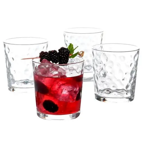 GIBSON HOME Great Foundations 4-piece 13 Oz. Double Old Fashioned Glass Set - Clear