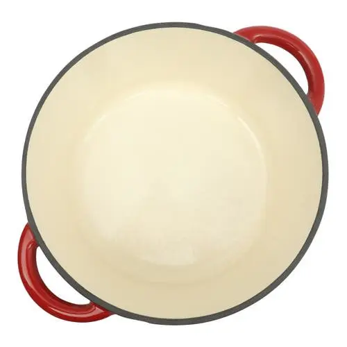 GIBSON HOME Addlestone 5 Quart Enameled Cast Iron Dutch Oven With Lid