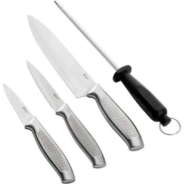 OSTER Edgefield Stainless Steel 4 Piece Cutlery Set - Silver
