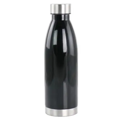 GIBSON HOME Dunneally 23 Ounce Plastic Water Bottle With Lid - Black