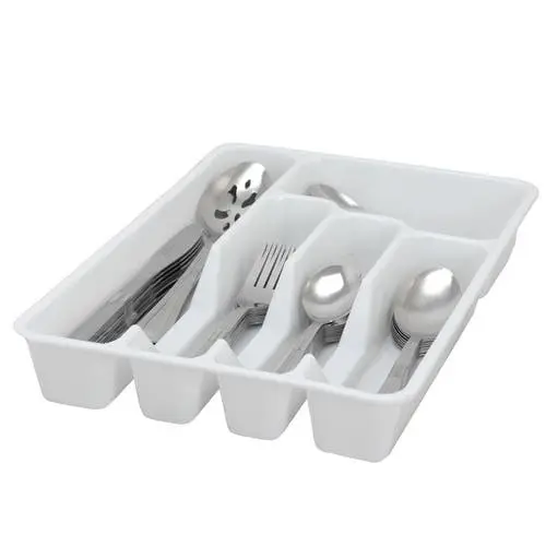 GIBSON HOME Basic Living Aston 45 Piece Flatware Set With Plastic Tray