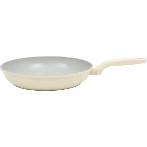GIBSON HOME Barnsdall 12 Inch Nonstick Aluminum Frying Pan - White