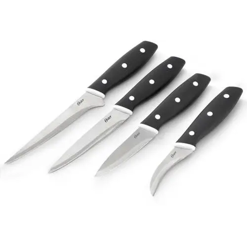 OSTER Collister 15 Piece Stainless Steel Cutlery Set With Soft Grip Handles