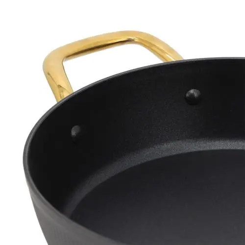 OSTER Abbottsford 4 Quart Nonstick Aluminum Saute Pan With Glass Lid