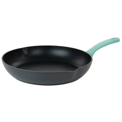 OSTER Rigby 9.5 Inch Aluminum Nonstick Frying Pan With Pouring Spouts - Blue