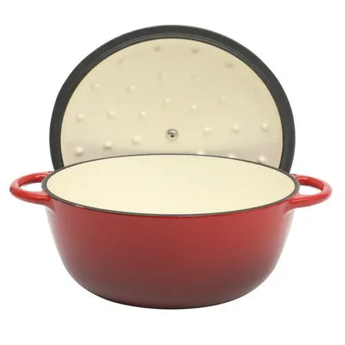GIBSON HOME Addlestone 2.65 Quart Enameled Cast Iron Dutch Oven With Lid