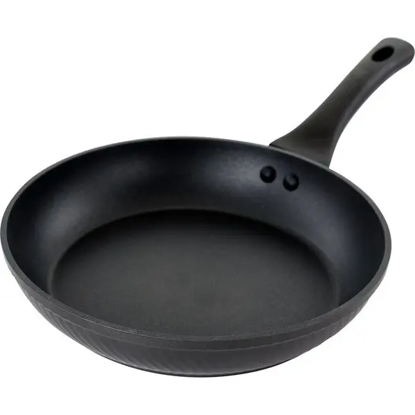 OSTER Kono 9.5 Inch Aluminum Nonstick Frying Pan With Bakelite Handles - Metallic Silver