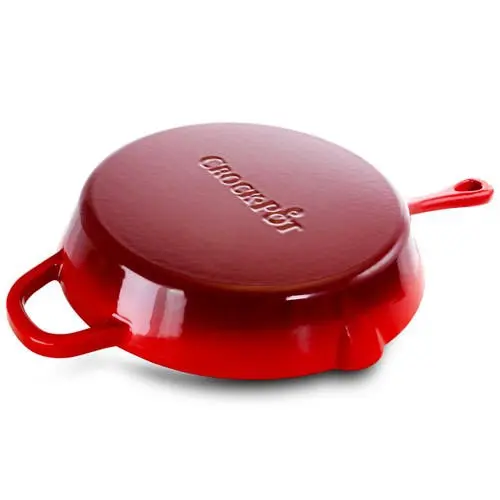 CROCK-POT 12 Inch Enameled Cast Iron Skillet