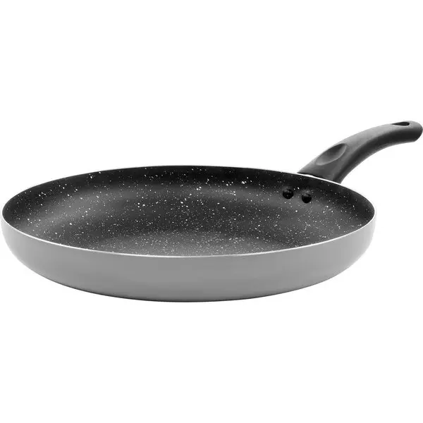 OSTER Luneta 12 Inch Aluminum Nonstick Frying Pan With Bakelite Handle - Grey