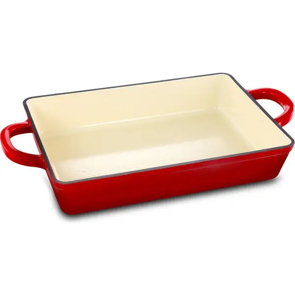 CROCK-POT 13 In. Enameled Cast Iron Lasagna Pan