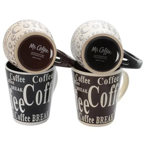 GIBSON HOME Bareggio 8 Piece 13 Ounce Coffee Mug With Spoon Set