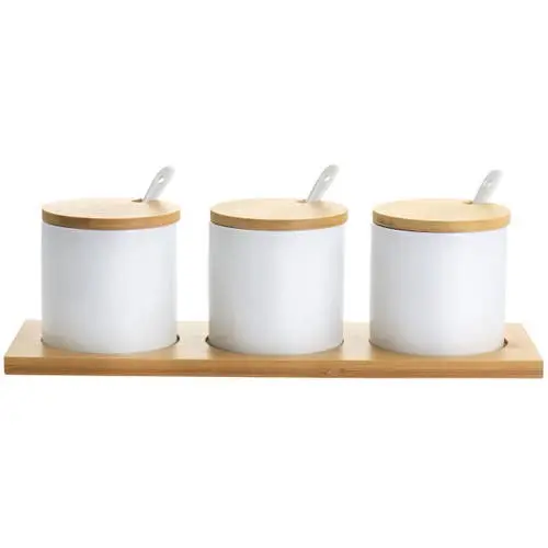 GIBSON ELITE Gracious Dining 10 Piece Fine Ceramic Condiment Jars Serving Set