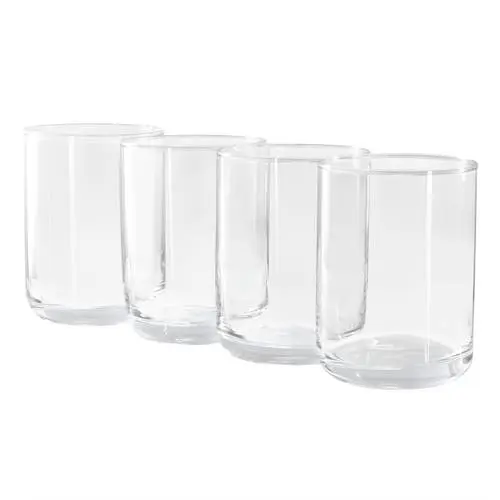 GIBSON HOME Emory 4 Piece 15 Ounce Double Old Fashioned Glass Set - Clear