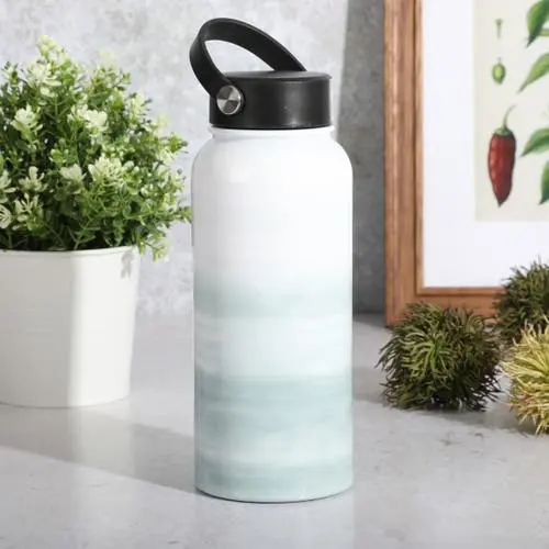 GIBSON HOME Brampton 30 Ounce Stainless Steel Double Wall Thermal Bottle With Lid