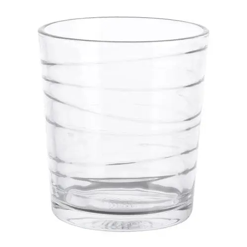GIBSON HOME 4 Piece 13.5 Ounce Swirl Double Old-fashioned Glassware Set